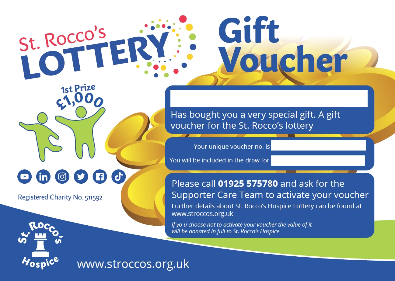 Lottery Gift Vouchers | St Roccos Hospice